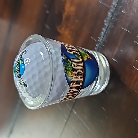 Universal | Dining | Universal Studios Shot Glass W Golf Ball | Poshmark